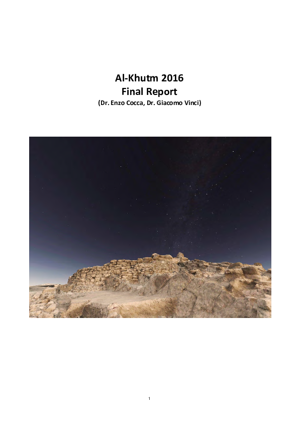 (PDF) Final report Al-Khutm 2016