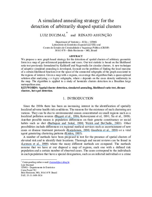 (PDF) A simulated annealing strategy for the detection of arbitrary ...