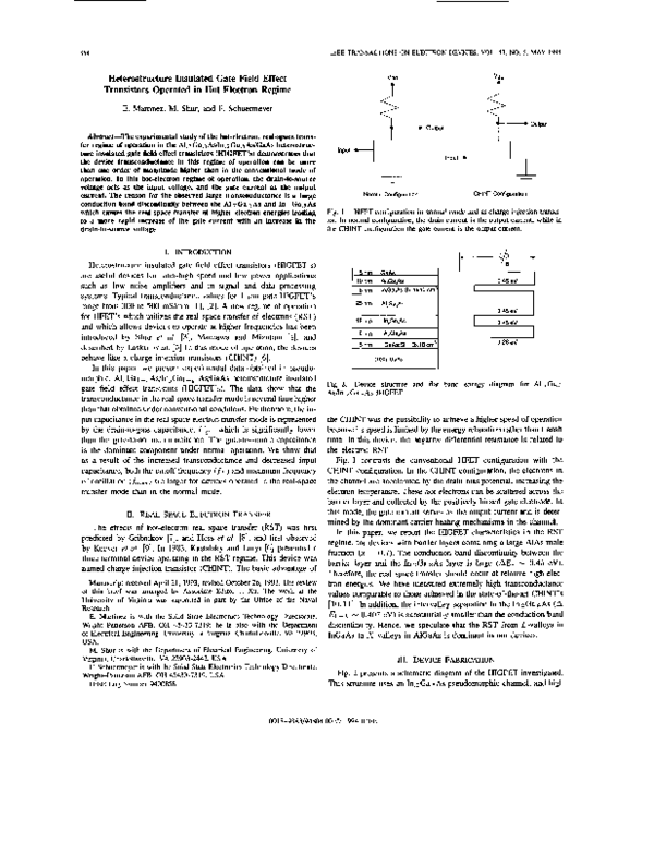 (PDF) Heterostructure insulated gate field effect transistors operated ...