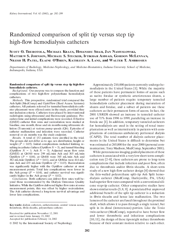 (PDF) Randomized comparison of split tip versus step tip high-flow ...