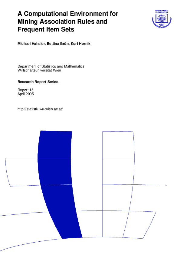 Pdf A Computational Environment For Mining Association Rules And Frequent Item Sets