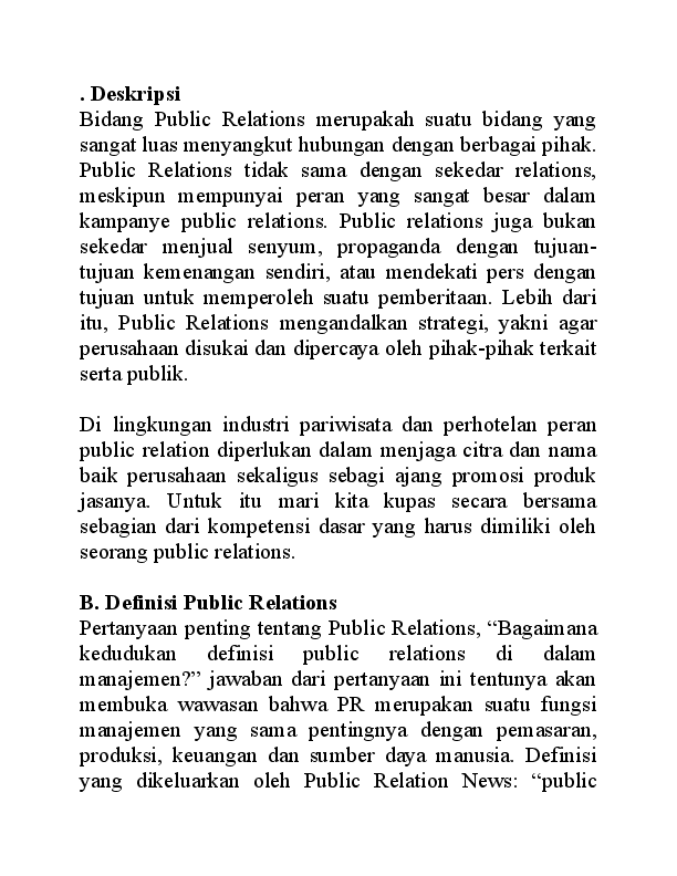 (DOC) Public relation
