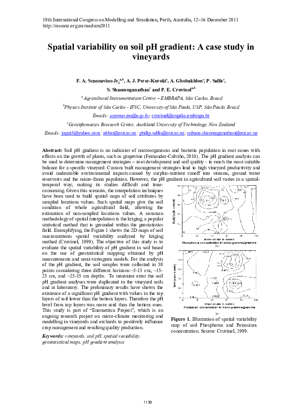 (PDF) Spatial variability on soil pH gradient: A case study in vineyards