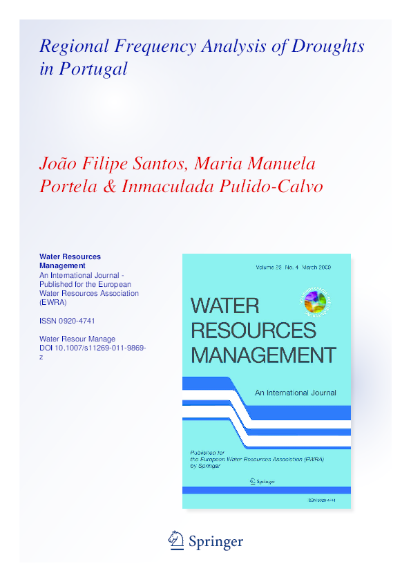 (PDF) Regional Frequency Analysis of Droughts in Portugal