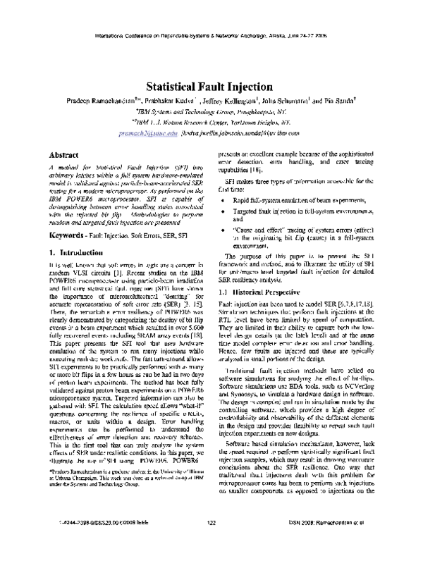 (PDF) Statistical Fault Injection | John Schumann - Academia.edu