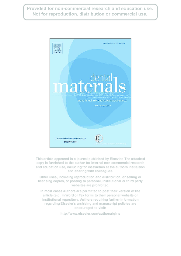 (PDF) Nano-structural and compositional basis of devitalized tooth ...