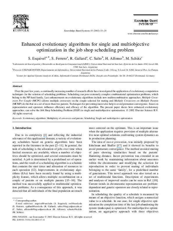 Pdf Enhanced Evolutionary Algorithms For Single And Multiobjective