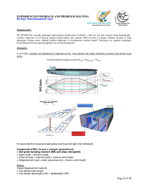 (PDF) EXPERIENCED FEEDBACK AND PROBLEM SOLVING - Dry docking and Repair ...