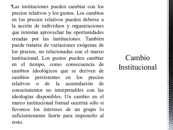 (PPT) Cambio Institucional | Karen Sasario - Academia.edu