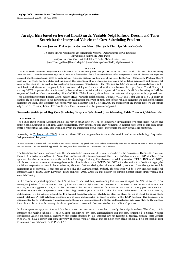 Pdf An Algorithm Based On Iterated Local Search Variable 9836