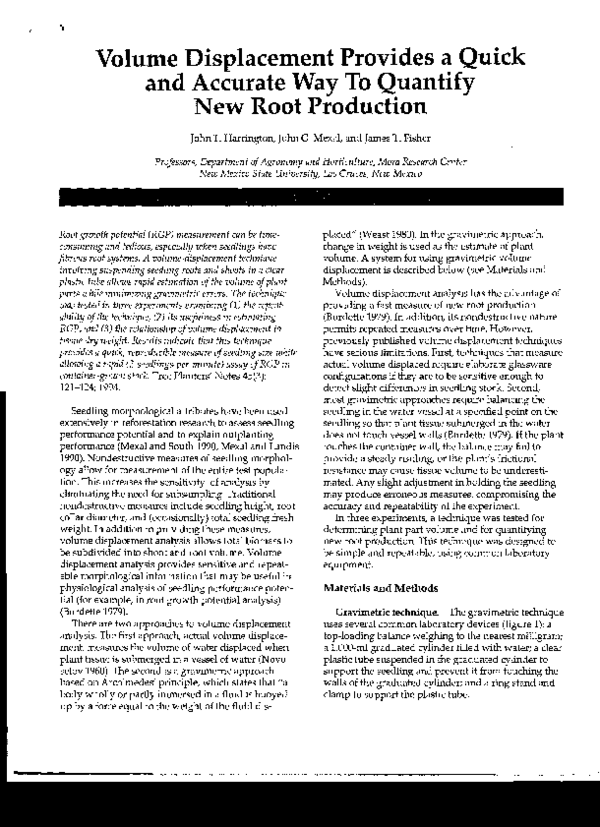 (PDF) Volume Displacement Provides a Quick and Accurate Way To Quantify ...
