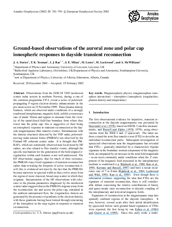 (PDF) Ground-based observations of the auroral zone and polar cap ionospheric responses to ...