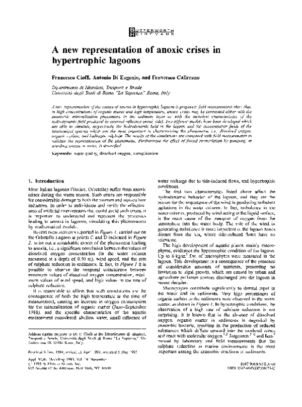 (PDF) A new representation of anoxic crises in hypertrophic lagoons
