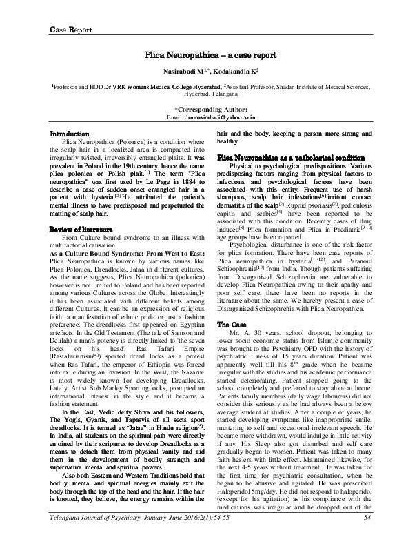 (PDF) Plica Neuropathica – a case report