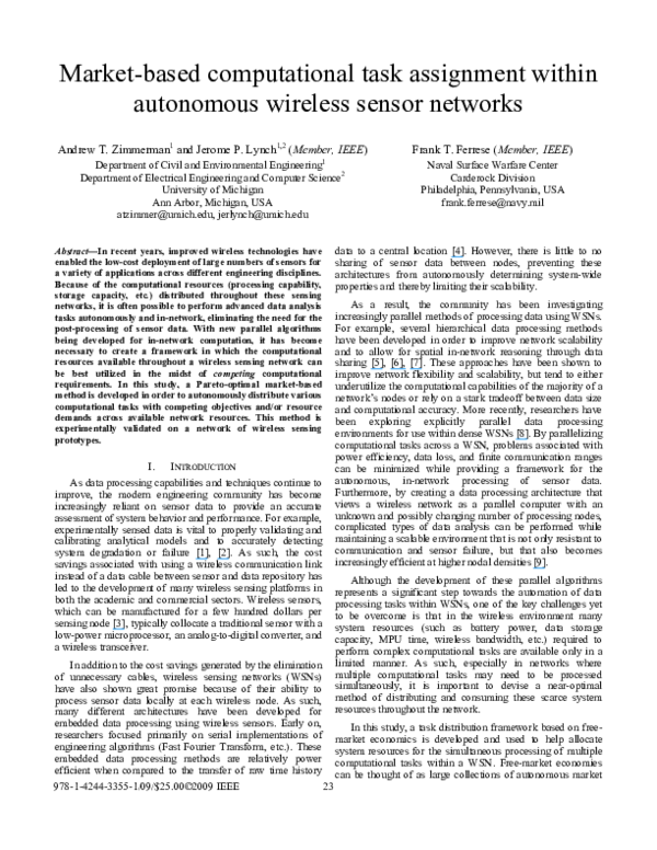 (PDF) Market-based computational task assignment within autonomous ...