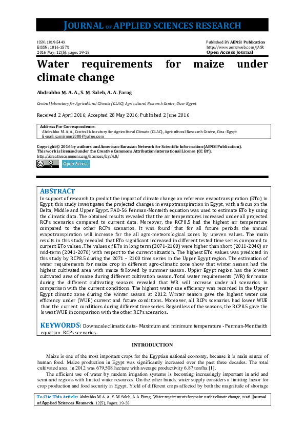 PDF Water Requirements For Maize Under Climate Change Mohamed pdf-water-requirements-for-maize-under-climate-change-mohamed