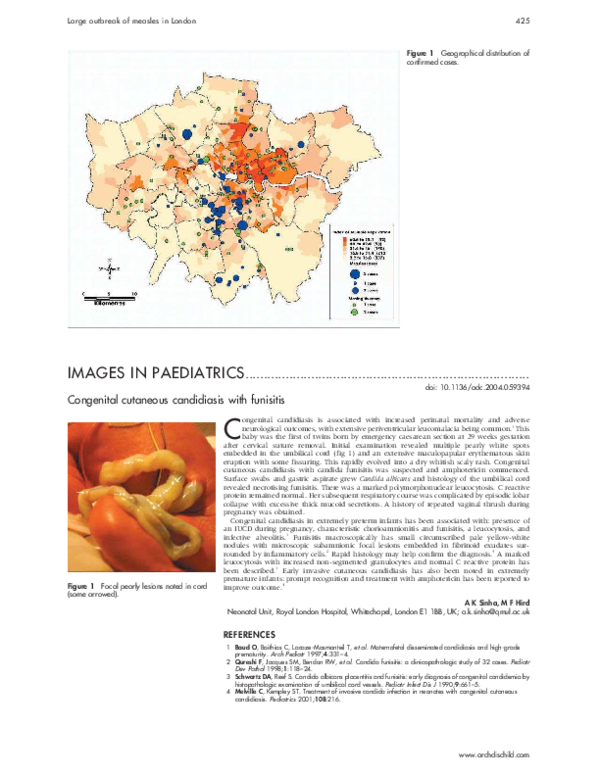 (PDF) Congenital cutaneous candidiasis with funisitis