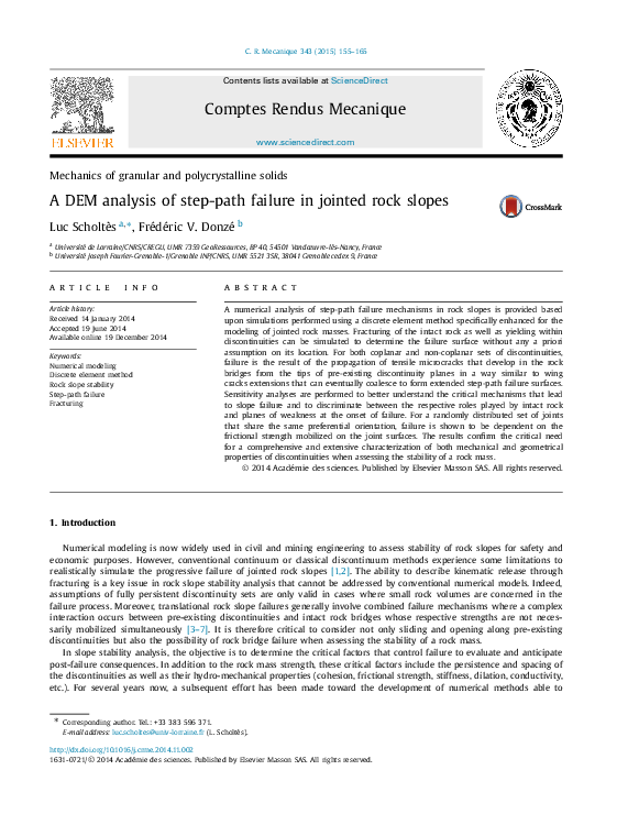 (PDF) Mechanics of granular and polycrystalline solids A DEM analysis ...