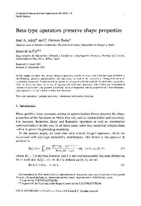 (PDF) Beta-type operators preserve shape properties