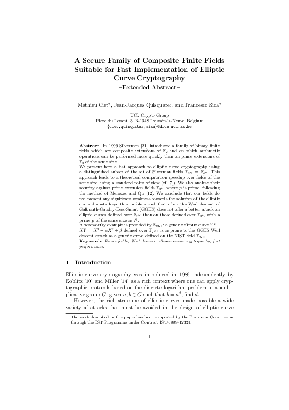 Pdf A New Method For Geometric Interpretation Of Elliptic Curve Discrete Logarithm Problem