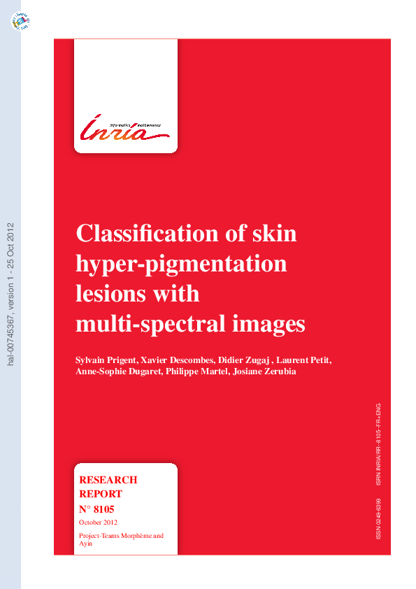 (PDF) Classification of skin hyper-pigmentation lesions with multi ...