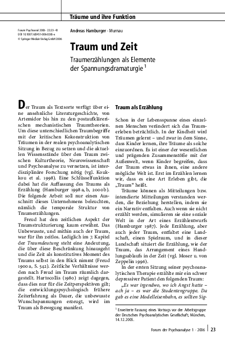 (PDF) Traum und Zeit