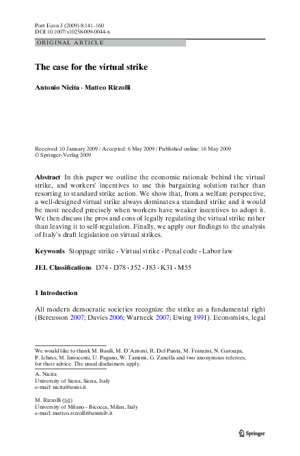 (PDF) The case for the virtual strike