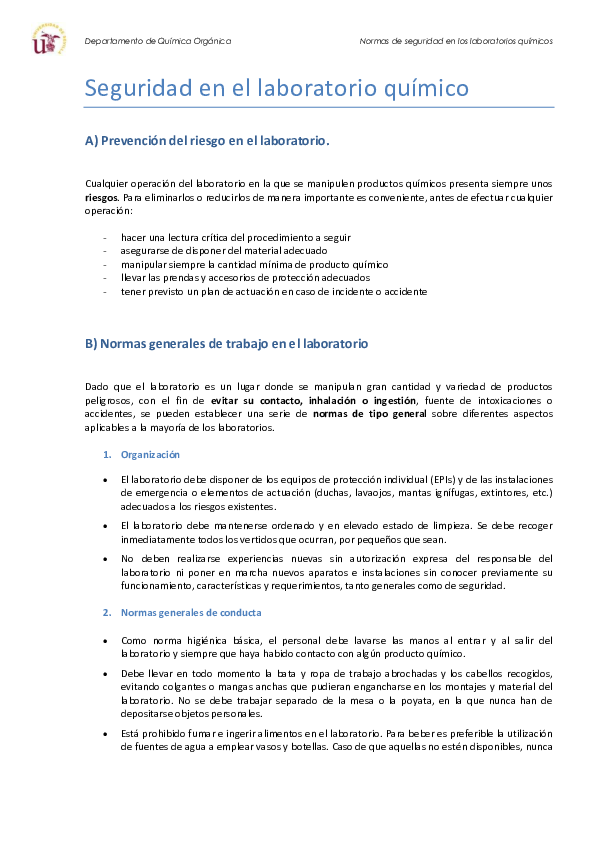 (PDF) Normas seguridad laboratorio