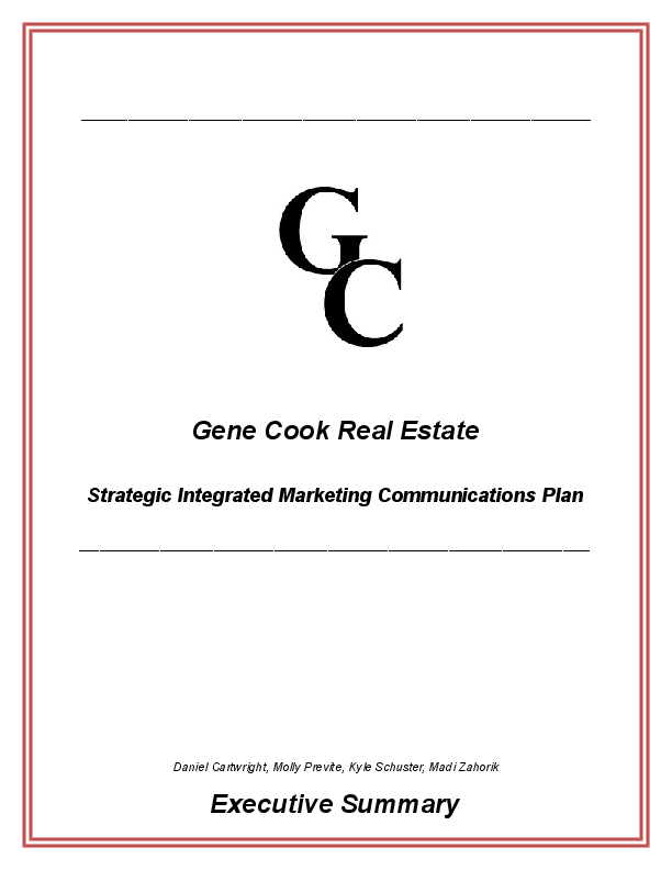 (DOC) Gene Cook Real Estate Strategic Integrated Marketing ...