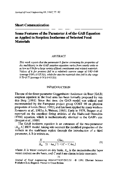(PDF) Some features of the parameter k of the GAB equation as applied ...