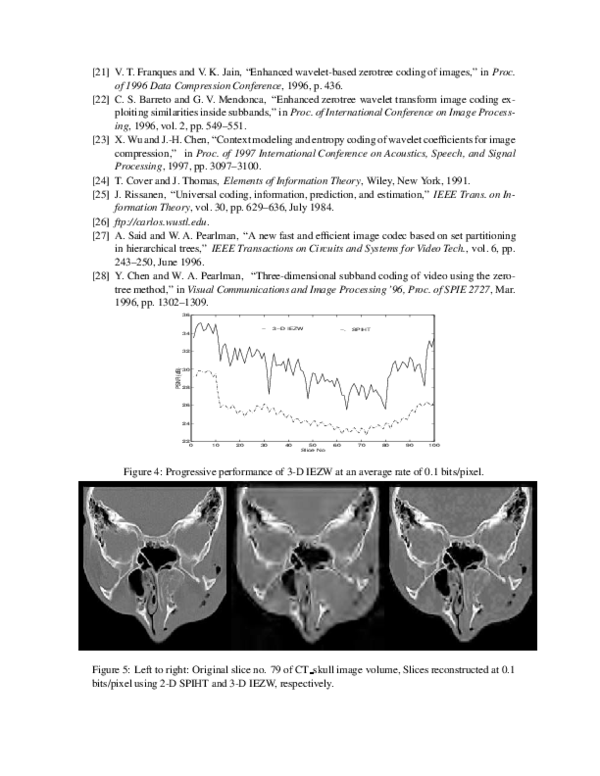 Pdf Efficient Lossless Coding Of Medical Image Volumes Using Reversible Integer Wavelet