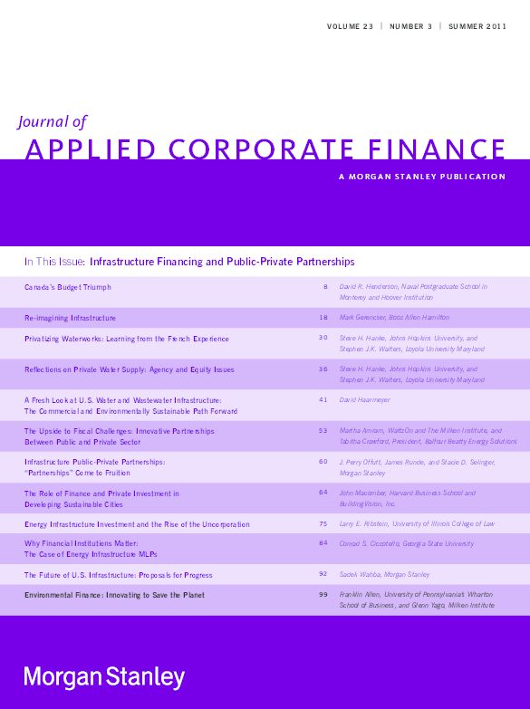 (PDF) Environmental Finance: Innovating to Save the Planet