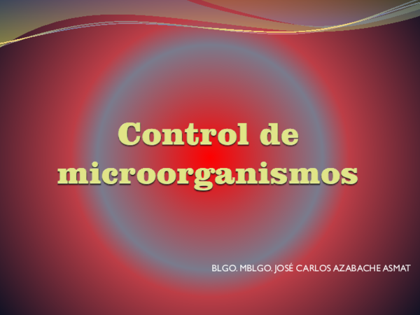 (PDF) CONTROL MICROBIANO