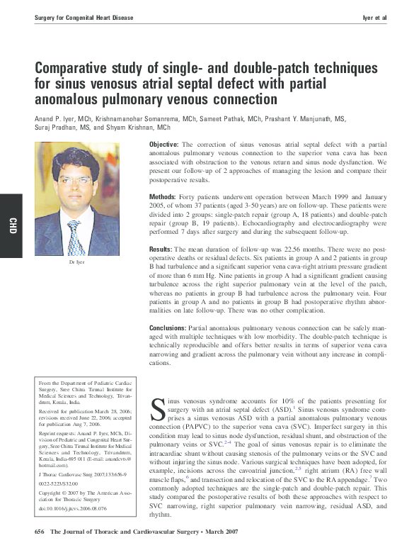 (PDF) Comparative study of single- and double-patch techniques for ...