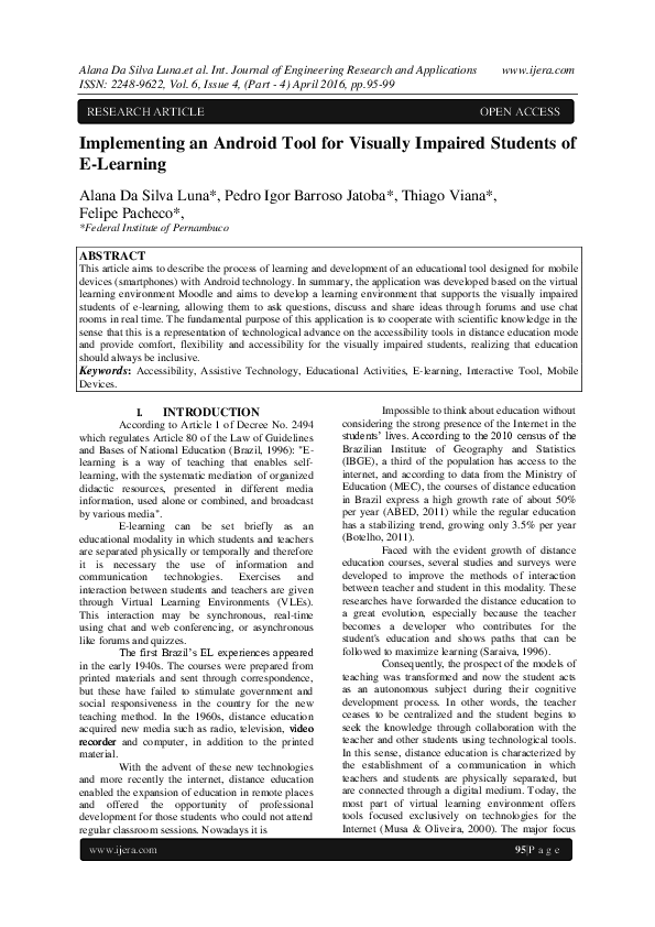 (PDF) Implementing an Android Tool for Visually Impaired Students of E ...