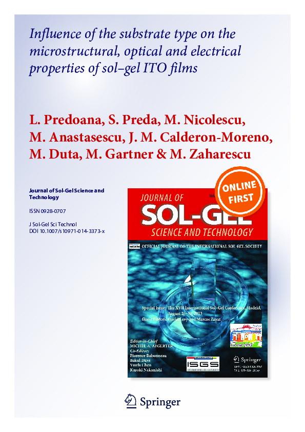 (PDF) Influence of the substrate type on the microstructural, optical and electrical properties ...