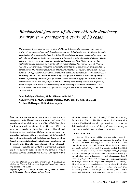 (PDF) Biochemical features of dietary chloride deficiency syndrome: A ...