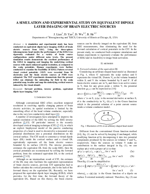 (PDF) A simulation and experimental study on equivalent dipole layer ...