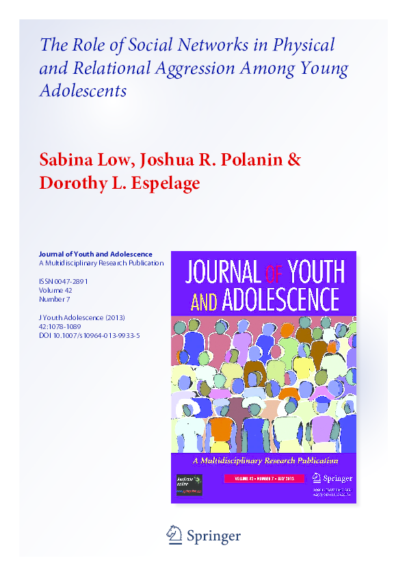 (PDF) The Role of Social Networks in Physical and Relational Aggression ...
