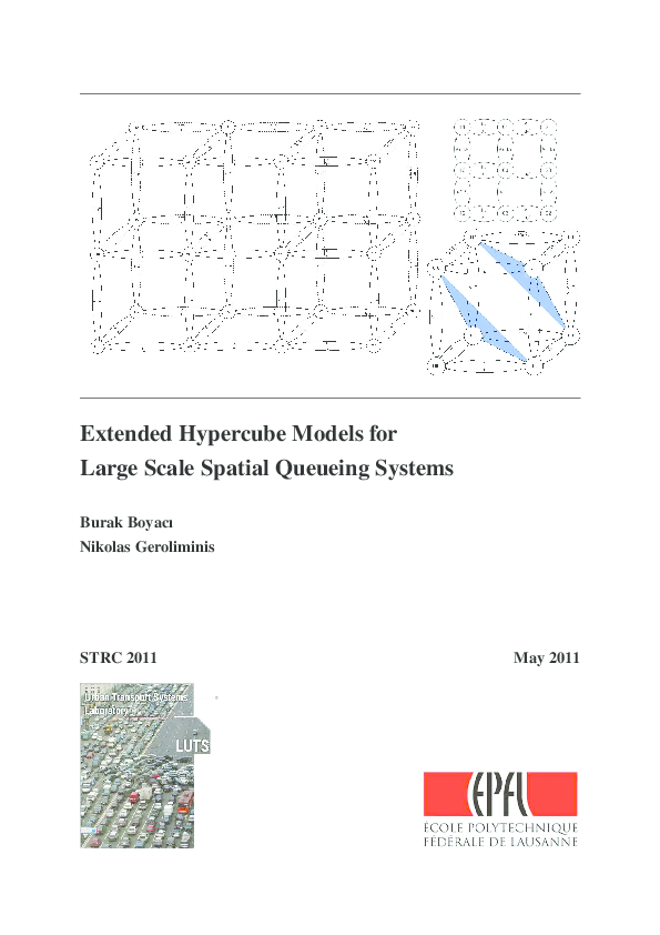 (PDF) Extended Hypercube Models for Large Scale Spatial Queueing Systems | Burak Boyaci ...