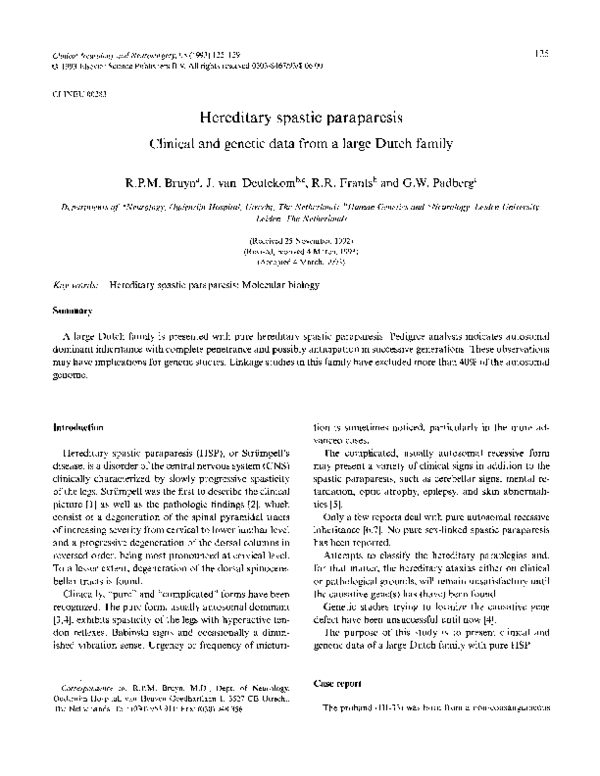 (PDF) Hereditary spastic paraparesis