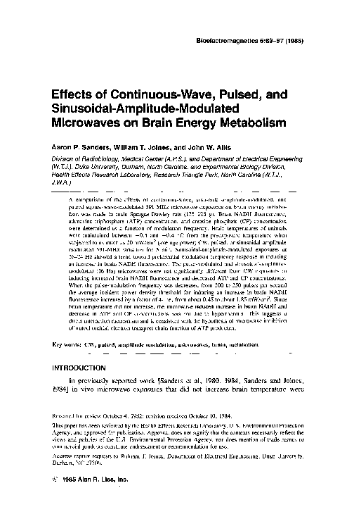 (PDF) Effects of continuous-wave, pulsed, and sinusoidal-amplitude ...