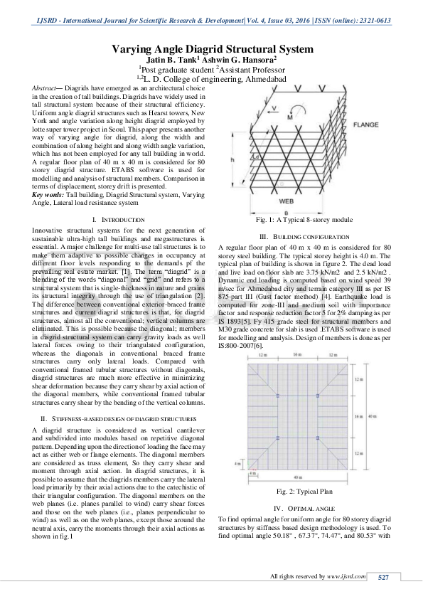 (PDF) Varying Angle Diagrid Structural System