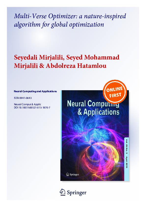 (PDF) Multi-Verse Optimizer: a nature-inspired algorithm for global optimization