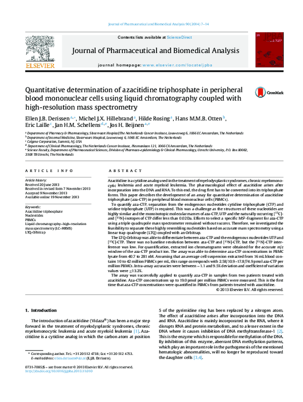 (PDF) Quantitative determination of azacitidine triphosphate in ...