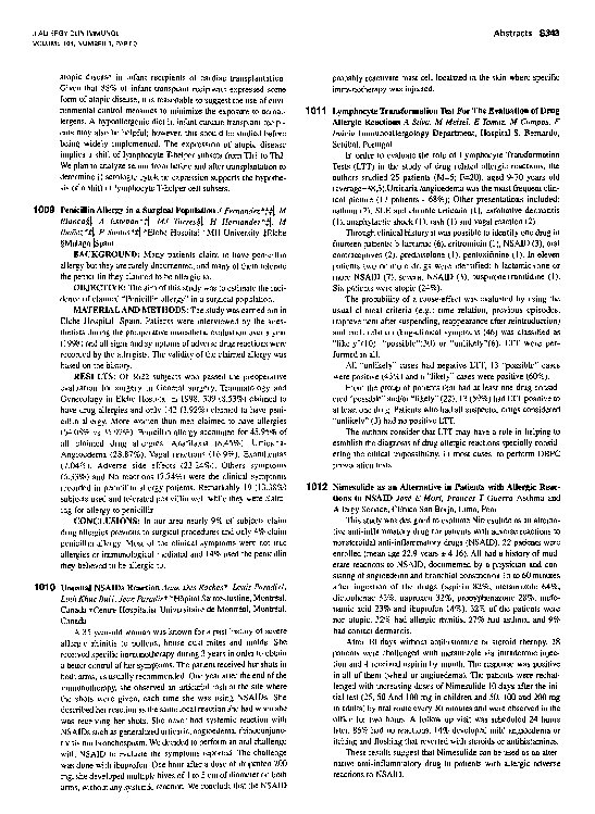 (PDF) 1011 Lymphocyte transformation test for the evaluation of drug ...