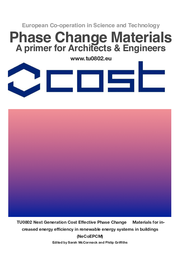 (PDF) Phase Change Materials. A primer for Architects and Engineers