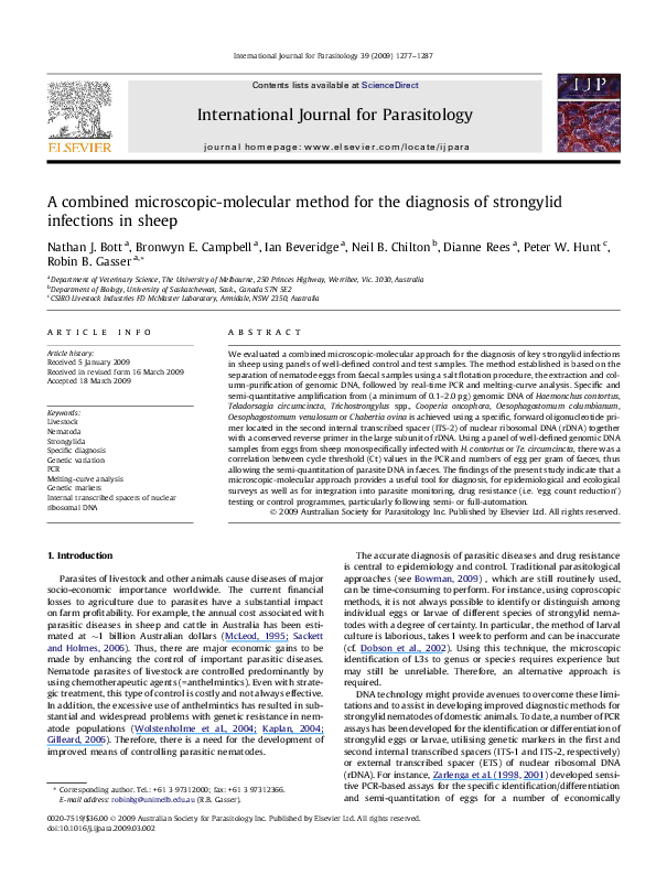 (PDF) A combined microscopic-molecular method for the diagnosis of ...