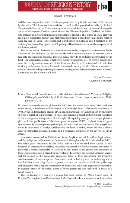 (PDF) Faith in a Hard Ground: Essays on Religion, Philosophy and Ethics ...