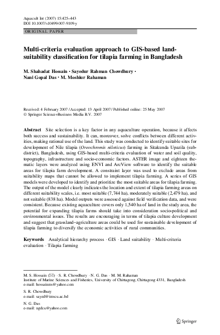 Pdf Multi Criteria Evaluation Approach To Gis Based Land Suitability Classification For